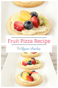 Easy Fruit Pizza Recipe for Kids to Make - Mama Teaches