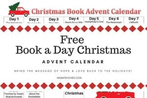 Book a Day Christmas Advent Calendar Printable - Mama Teaches