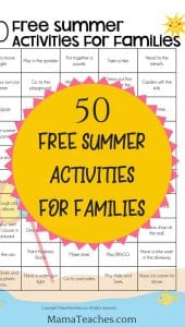 50 FREE Summer Activities for Families - Mama Teaches
