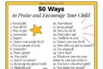 50 Ways to Praise and Encourage Your Child - Mama Teaches