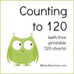 Counting to 120 – Free Printable 120 Charts - Mama Teaches