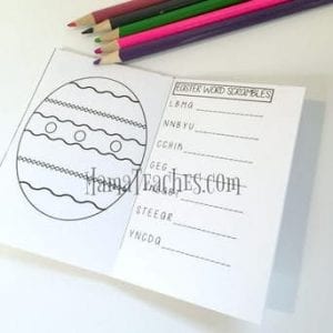 Easter Printable for Kids: Foldable Easter Mini Activity Book