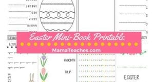 Easter Printable for Kids: Foldable Easter Mini Activity Book