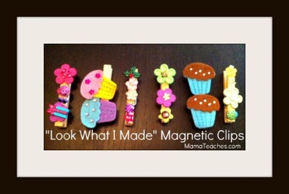 How to Make “Look What I Made” Magnet Clips - Mama Teaches