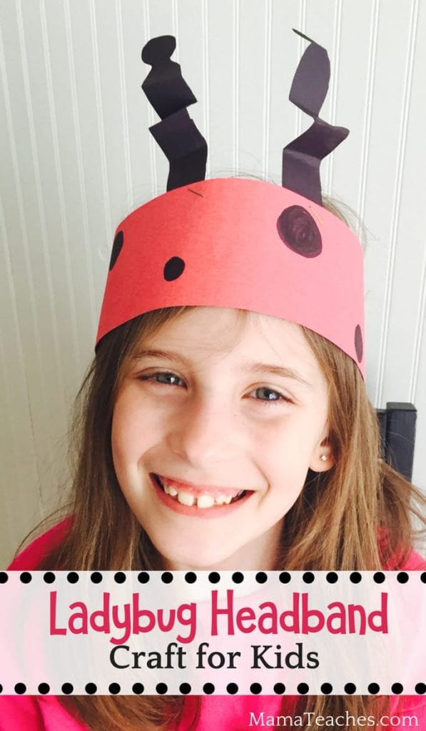 Ladybug Headband Kids Craft - Mama Teaches