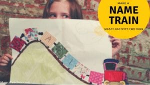 Name Train Craft Activity - Mama Teaches