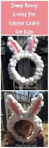 Some Bunny Loves You Easter Wreath/Mask Craft for Kids - Mama Teaches