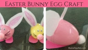 Easter Bunny Egg Craft for Kids - Mama Teaches