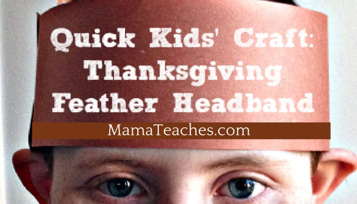 Thanksgiving Feather Headband Craft for Kids - Mama Teaches