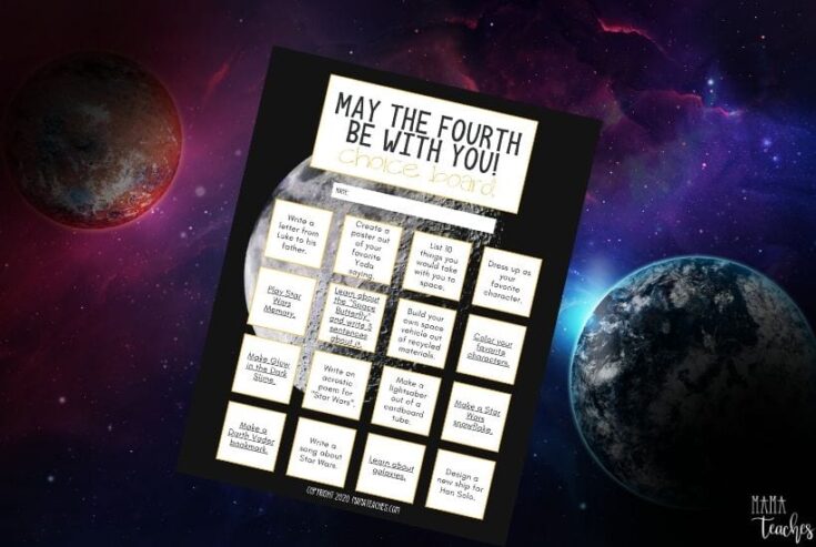 May the 4th Be with You Choice Board {Free Digital & PDF Versions ...