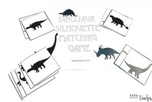 {FREE} Printable Dinosaur Matching Game - Mama Teaches