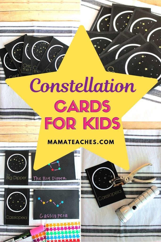 Constellations for Kids: Printable Constellation Cards - Mama Teaches