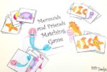 {Free} Printable Mermaid Matching Game - Mama Teaches