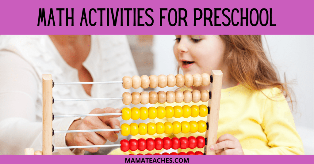 Math Activities for Preschool - Mama Teaches