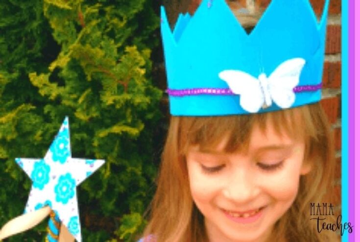 Easy Princess Crown and Wand Crafts for Kids - Mama Teaches