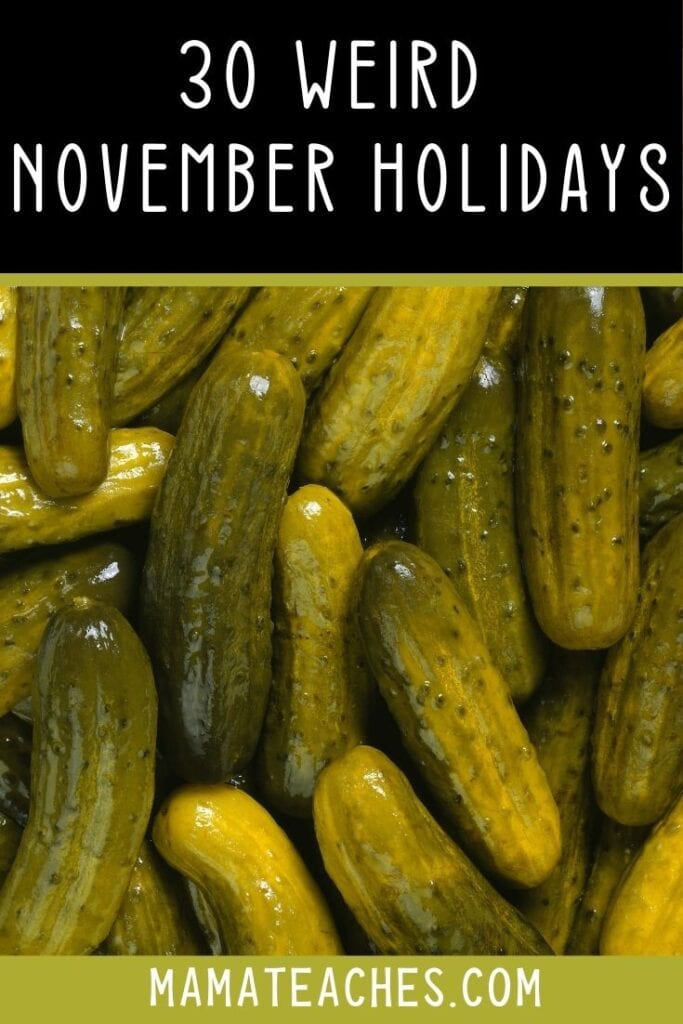 Weird Holidays in November: Month of Unusual Holidays- Mama Teaches