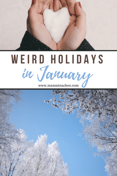 Weird Holidays in January for Kids and Adults - Mama Teaches