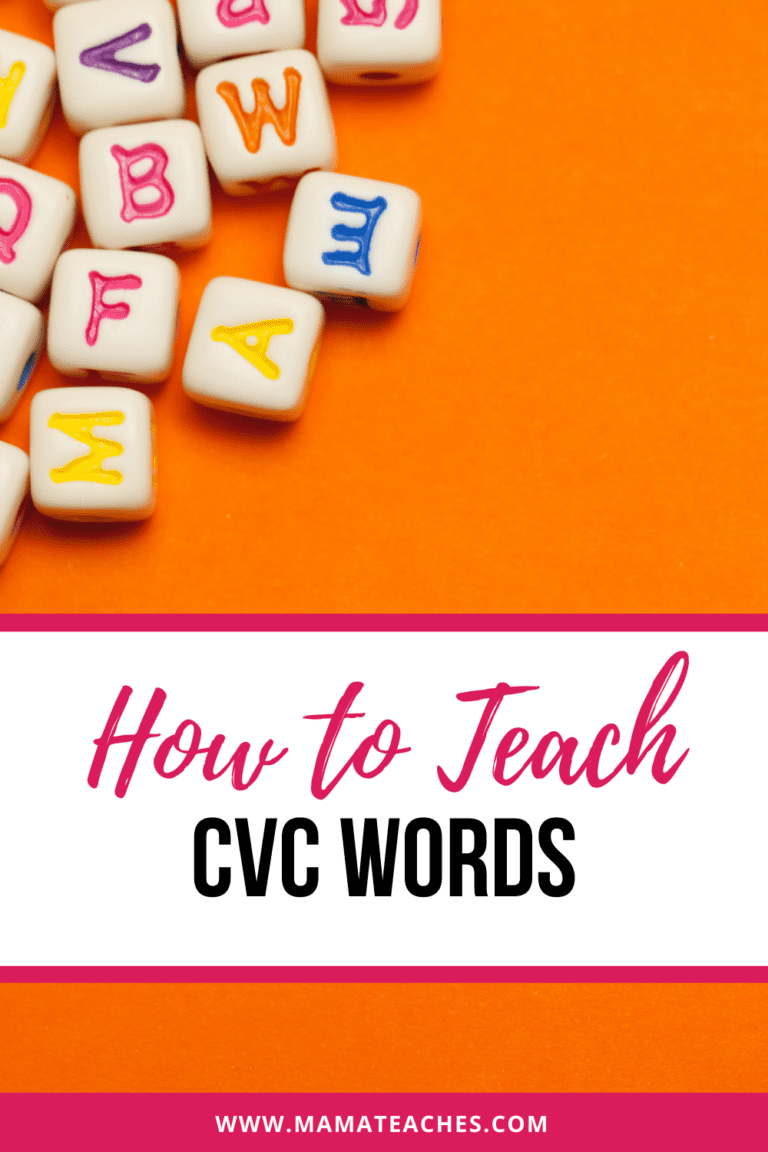 How to Teach CVC Words : Tips for Teaching - Mama Teaches