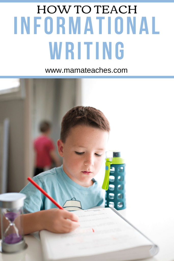 How to Teach Informational Writing to K-2 - Mama Teaches