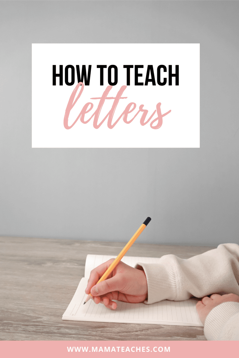 How to Teach Letters and the Alphabet to Preschoolers - Mama Teaches
