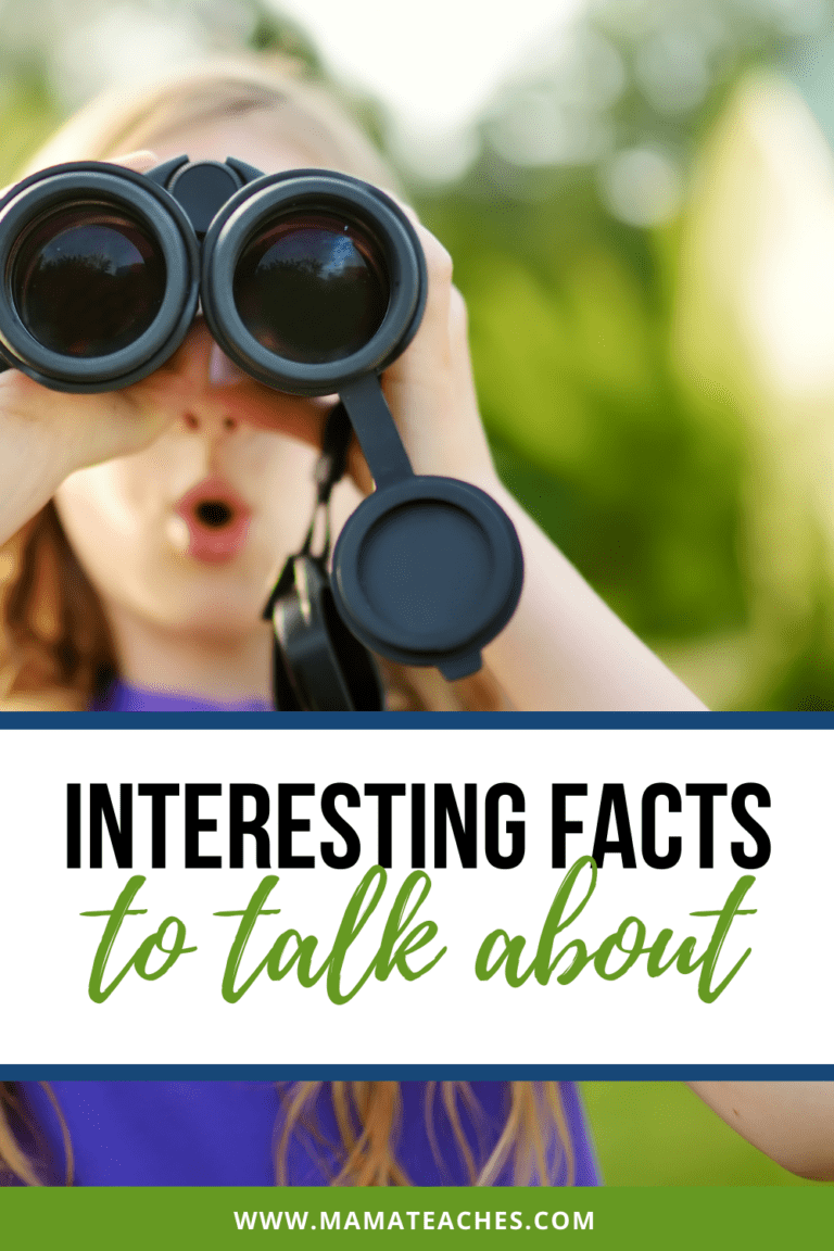 Interesting Facts to Talk About with Kids - Mama Teaches