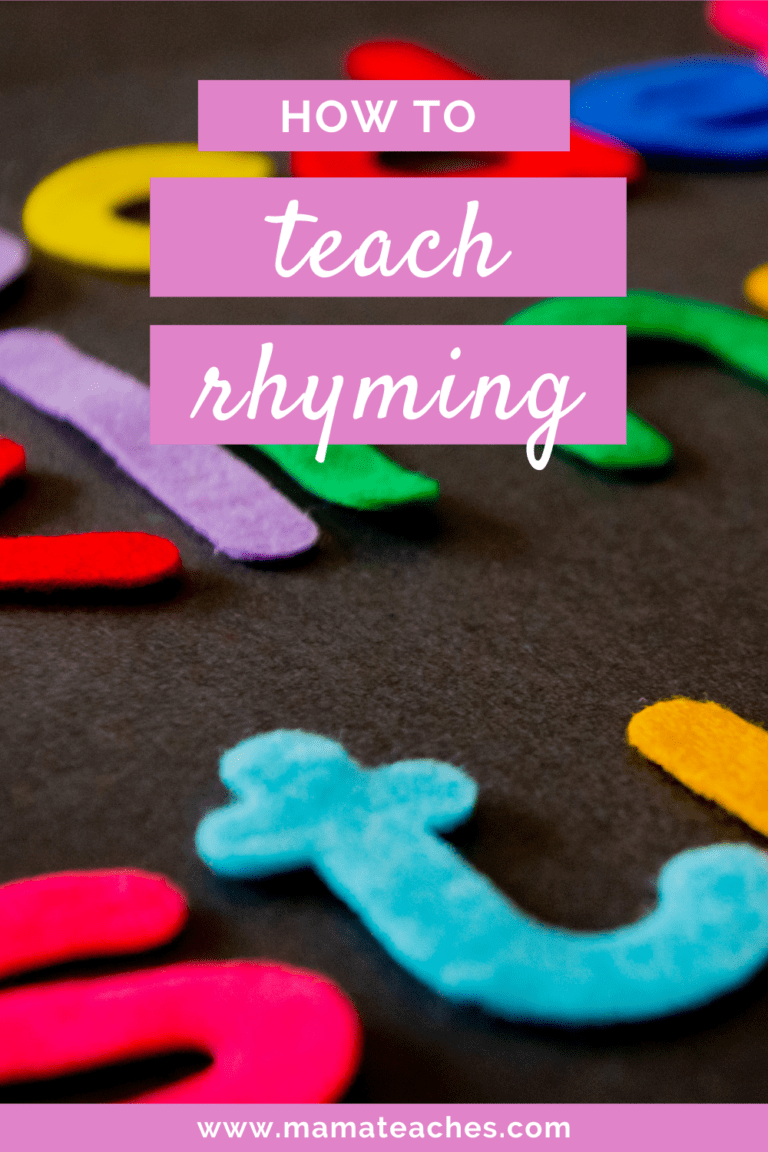 How to Teach Rhyming Words to Kids - Mama Teaches