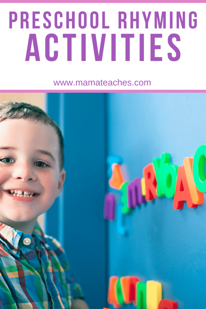 Rhyming Activities for Preschool and Lower Elementary - Mama Teaches