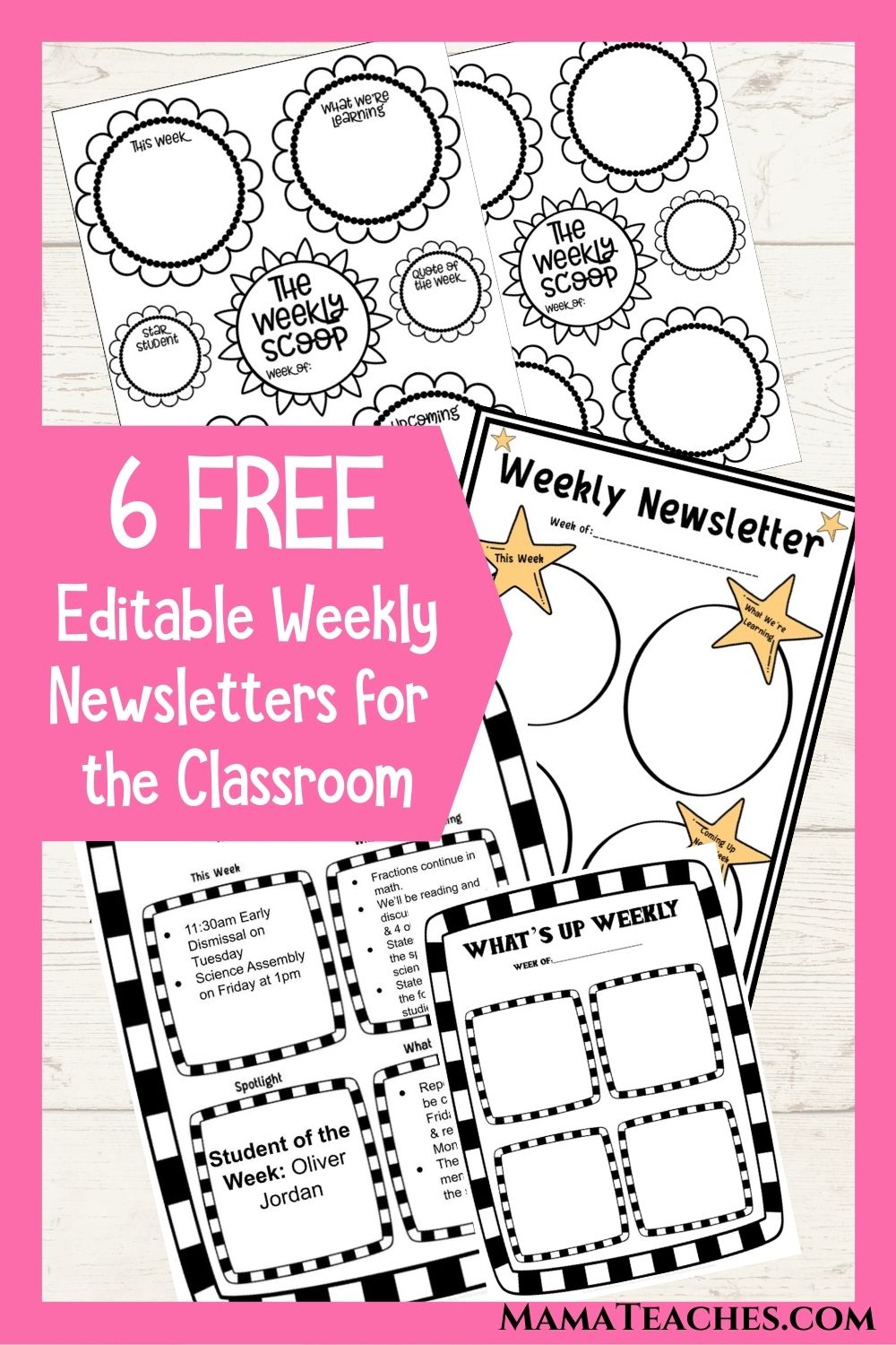 Classroom Newsletters: Ideas and Free Editable Templates