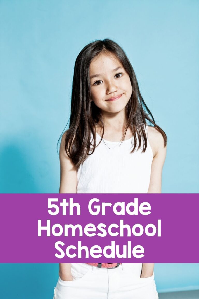 Sample Homeschool Schedules and FREE Printable Schedule