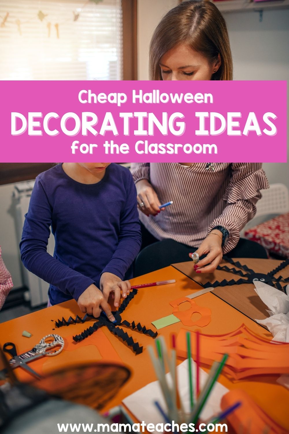 Cheap Halloween Decorating Ideas for the Classroom - Mama Teaches