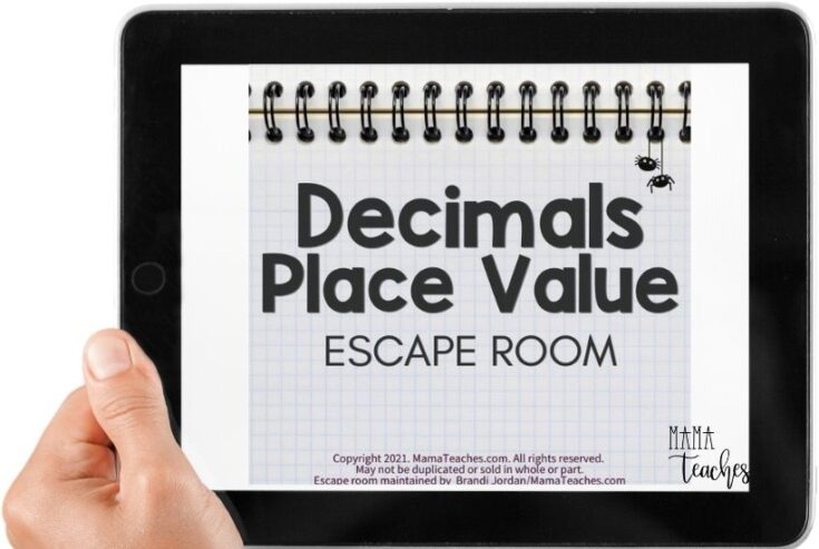 {FREE} Decimals Place Value Digital Escape Room - Mama Teaches