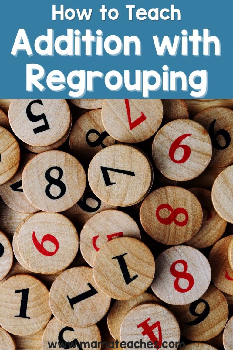 How to Teach Addition with Regrouping - Mama Teaches