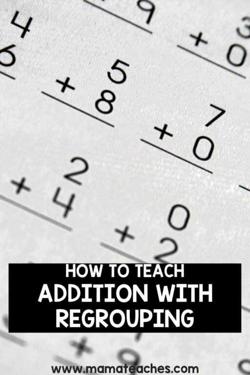  How To Teach Addition With Regrouping Mama Teaches