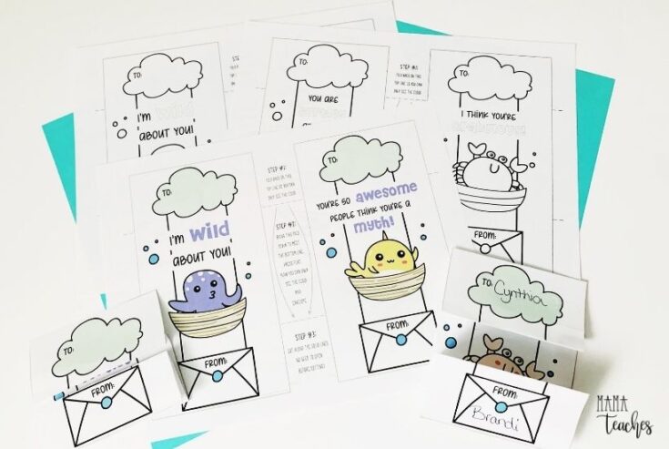 Free Foldable Valentine's Day Cards for Kids - Mama Teaches