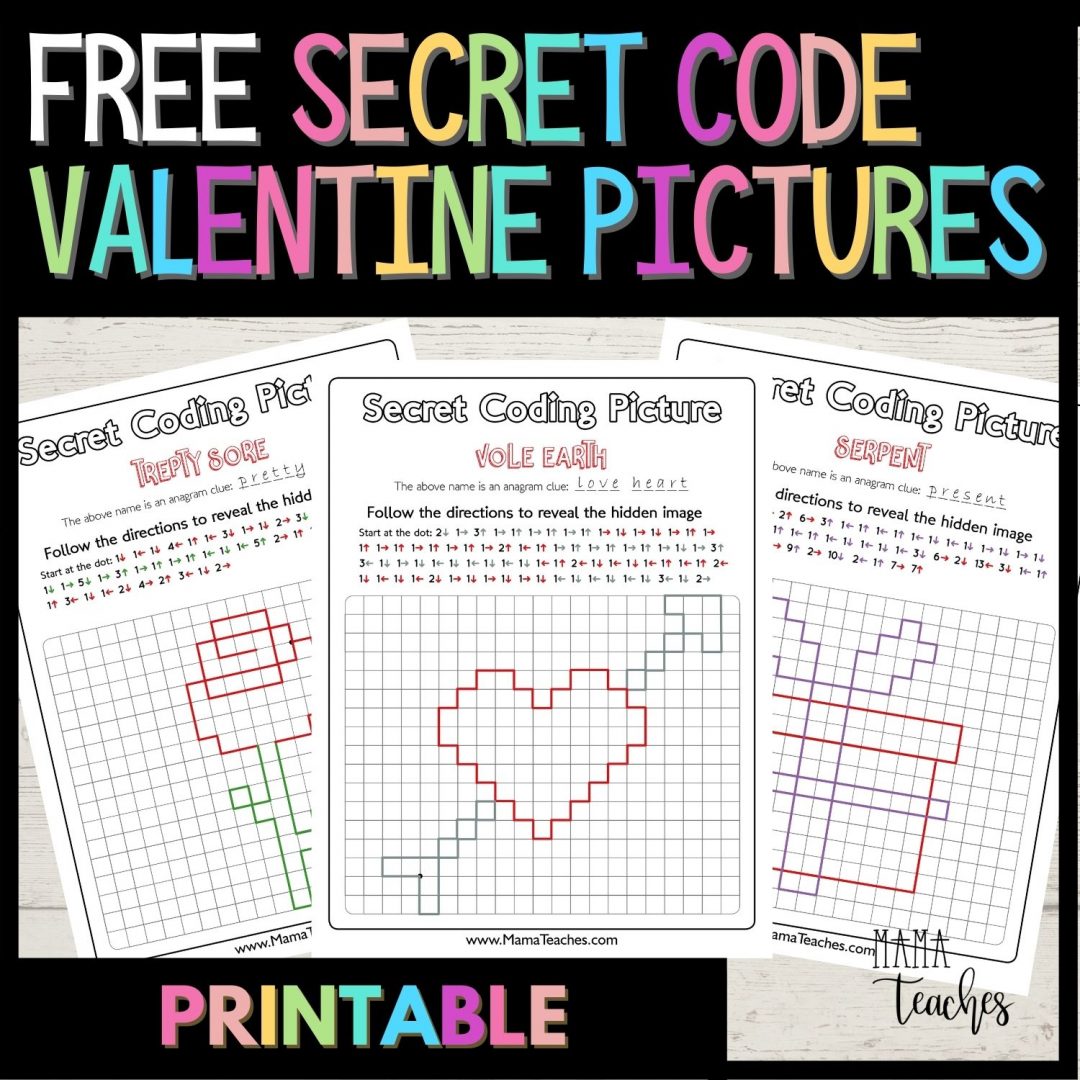 Secret Code Valentine's Day Activities - Mama Teaches