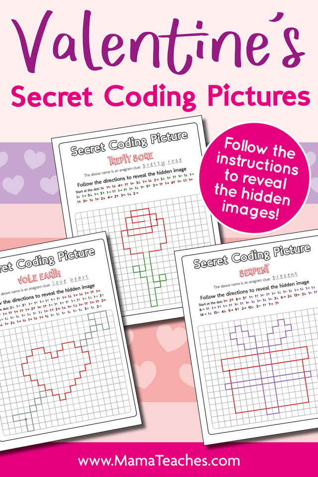 Secret Code Valentine's Day Activities - Mama Teaches
