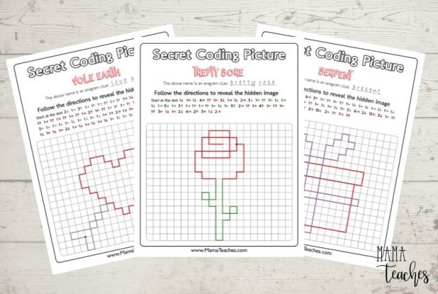 Secret Code Valentine's Day Activities - Mama Teaches