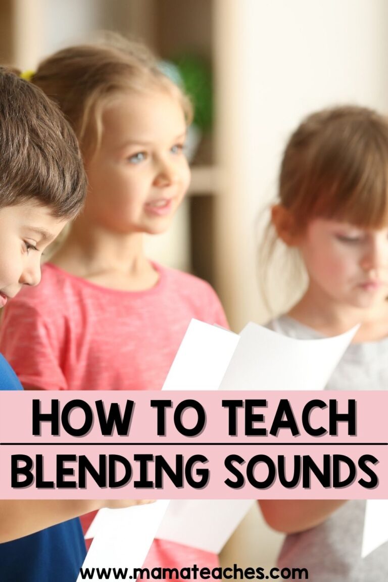 How to Teach Blending Sounds - Mama Teaches