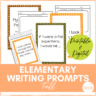 25 Fall Writing Prompts for Elementary Kids - Mama Teaches
