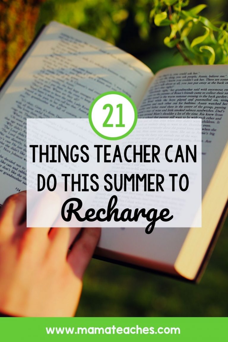21+ Things Teachers Can Do to Recharge - Mama Teaches