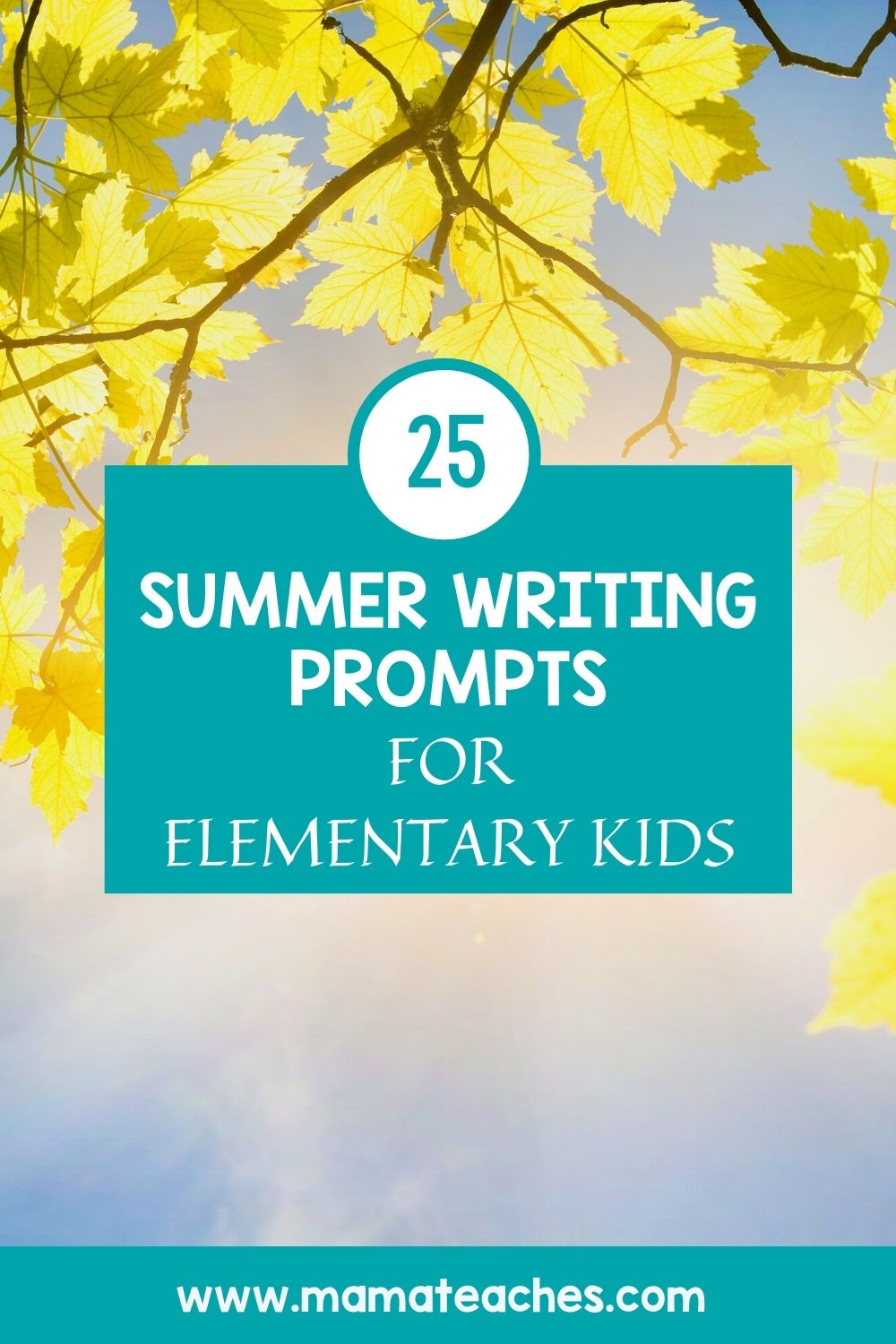 25 Summer Writing Prompts for Elementary Kids - Mama Teaches