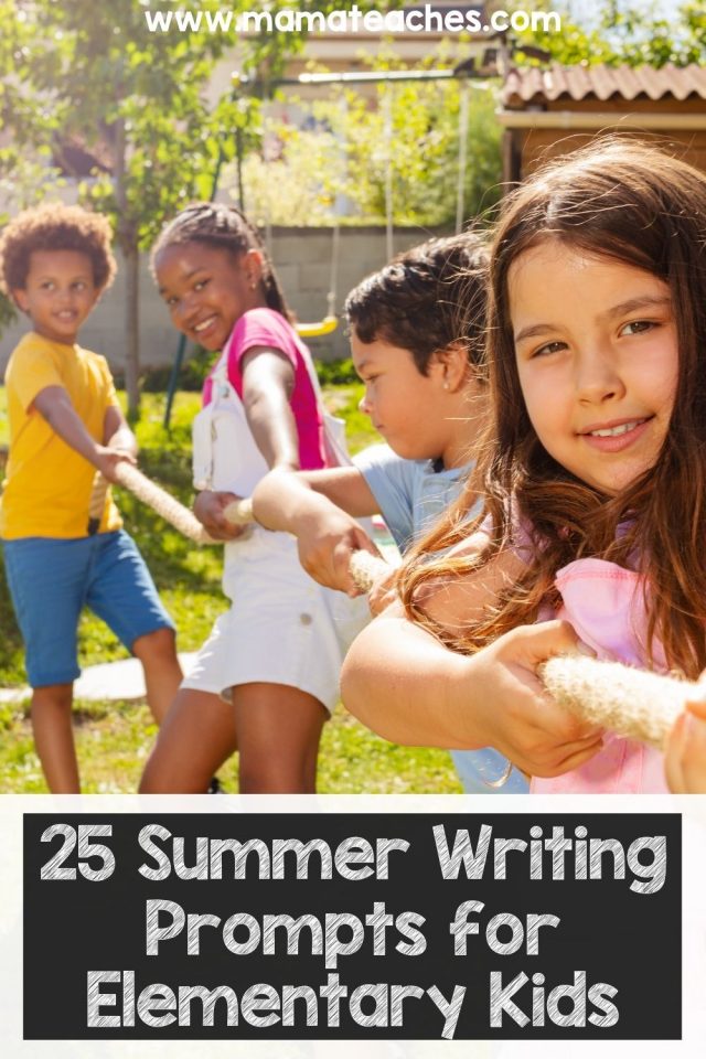 25 Summer Writing Prompts for Elementary Kids - Mama Teaches