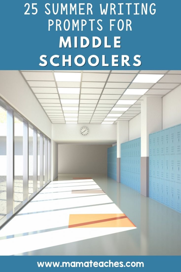 25 Summer Writing Prompts for Middle Schoolers - Mama Teaches