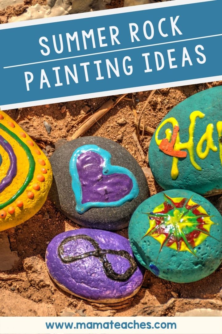 Summer Rock Painting Ideas - Mama Teaches