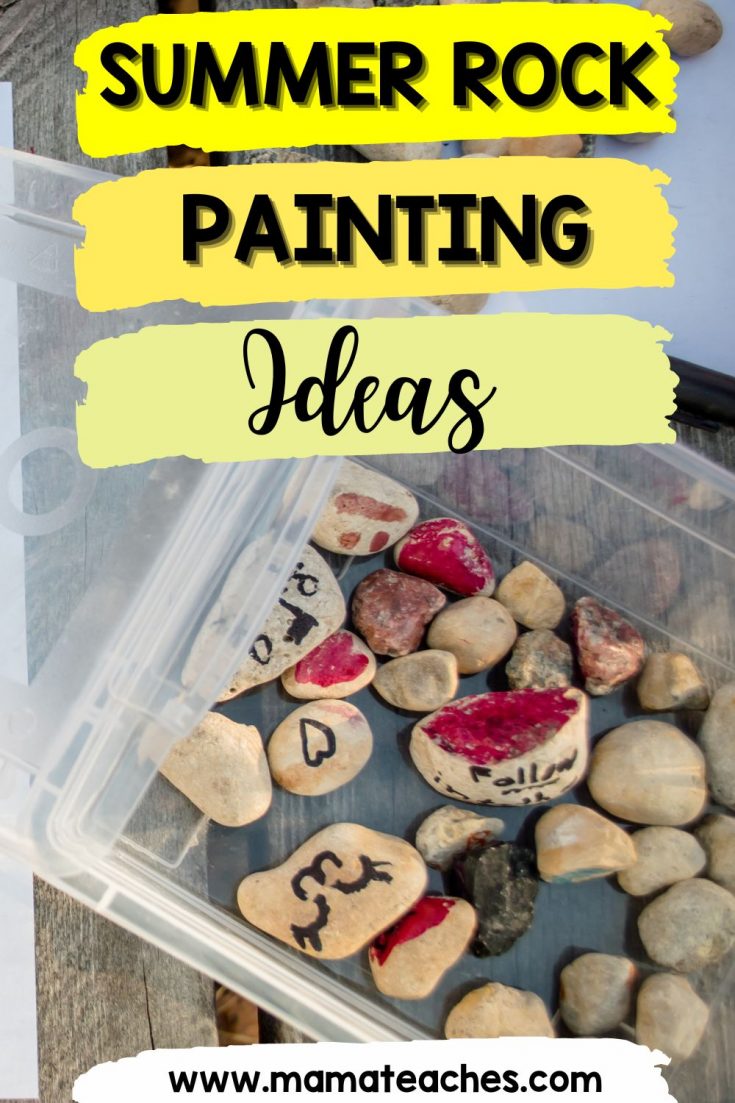 Summer Rock Painting Ideas - Mama Teaches