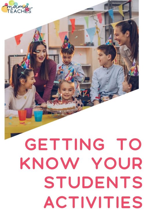 Getting to Know Your Students Activities - Mama Teaches