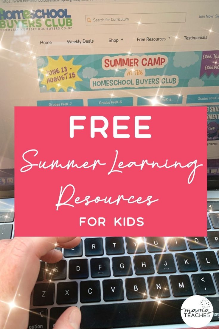 Free Summer Learning Resources - Mama Teaches