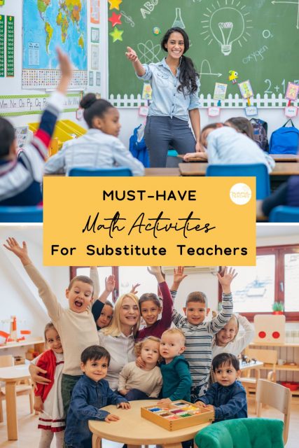 Must-Have Math Activities for Substitute Teachers - Mama Teaches