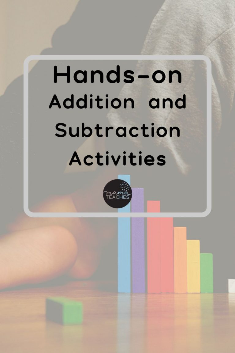 Hands-on Addition and Subtraction Activities - Mama Teaches