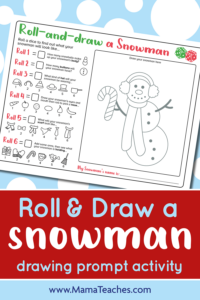 Snowman Printable Activity - Mama Teaches